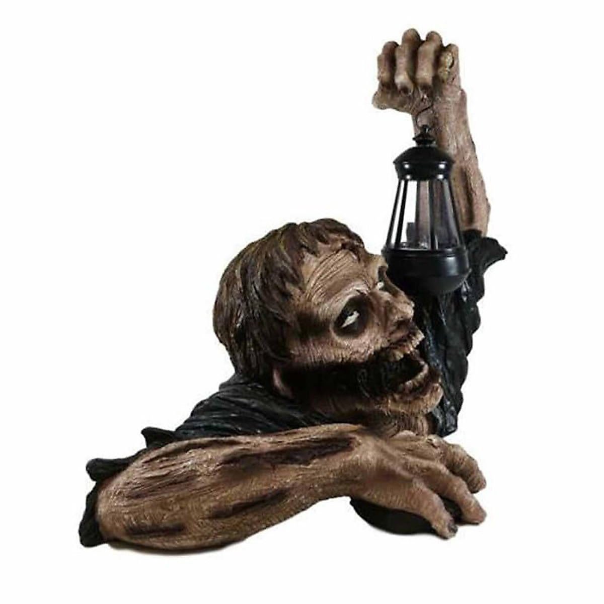 2023 Halloween Decorations Zombie with Solar Led Lantern,Resin Zombie Garden Statue Decoration for Halloween Graveyard Decor Halloween Decorations for Patio Yard Holiday Garden