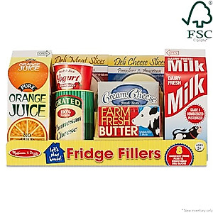 Melissa & Doug Fridge Groceries Play Food Cartons (8 pieces) - FSC Certified