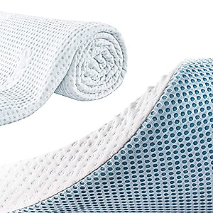 subrtex 3 Inch Bed Mattress Topper and Removable Bamboo Cover Bundle (Twin XL)