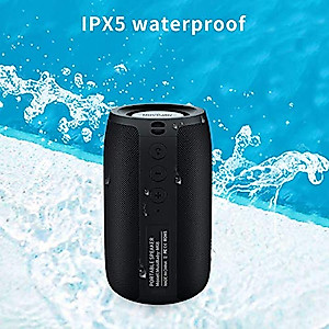 Bluetooth Speakers,MusiBaby Speaker,Outdoor, Portable,Waterproof,Wireless Speaker,Dual Pairing, Bluetooth 5.0,Loud Stereo,Booming Bass,1500 Mins Playtime for Home,Party,Gifts(Black)