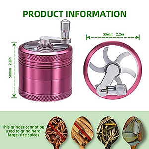 Pink Spice Grinder Kitchen Helper 2.2"