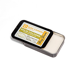 Duke Cannon Supply Co. Solid Cologne for Men Bay Rum (Citrus Musk, Cedarwood, Island Spice) - Concentrated Balm, Travel-Friendly Convenient Tin, Made with Natural & Organic Ingredients 1.5 oz (1 unit)