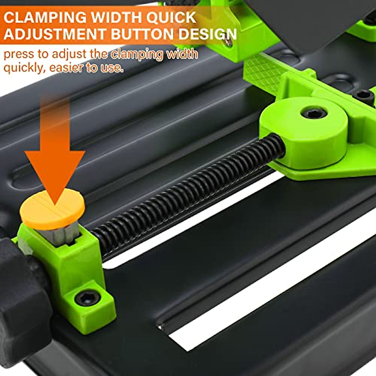YaeTek Upgraded Angle Grinder Stand 45 Degree Clamp Angle Grinder Holder Bracket with Slide Handle for 100-125 Angle Grinder