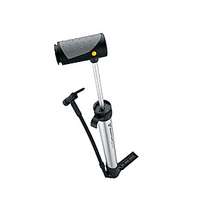 Topeak Mountain Morph Bike Pump , Silver, Black, 35 x 5.8 x 3 cm / 13.8” x 2.3” x 1.2”