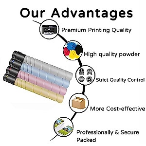 RIOMAN Toner Cartridge Compatible Replacement for Konica Minolta TN514 to Use with Bizhub C458 C558 C658 Toner Printer Cyan