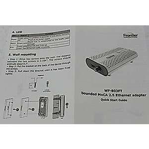 NBS Frontier Fios Formerly Verizon WF-803 FT MoCA 2.5 to Ethernet Bridge WAN/Full/LAN Selector Up to 2.5Gbps Bandwidth with existing coaxial Cables Great Companion for Home mesh Wi-Fi, White