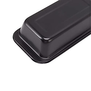 Baking Loaf Bread Pan, 3PCS Black Rectangular Mould Pan Fast Heat Conduction for Home Kitchen