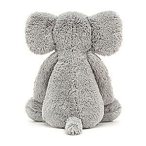 Jellycat Bashful Grey Elephant Stuffed Animal, Medium