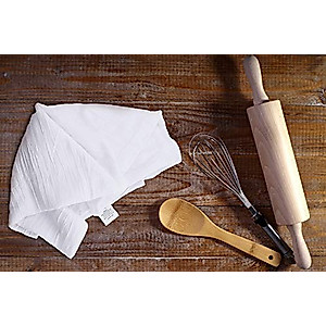 Utopia Kitchen [12 Pack] Flour Sack Tea Towels, 28" x 28" Ring Spun 100% Cotton Dish Cloths - Machine Washable - for Cleaning & Drying - White