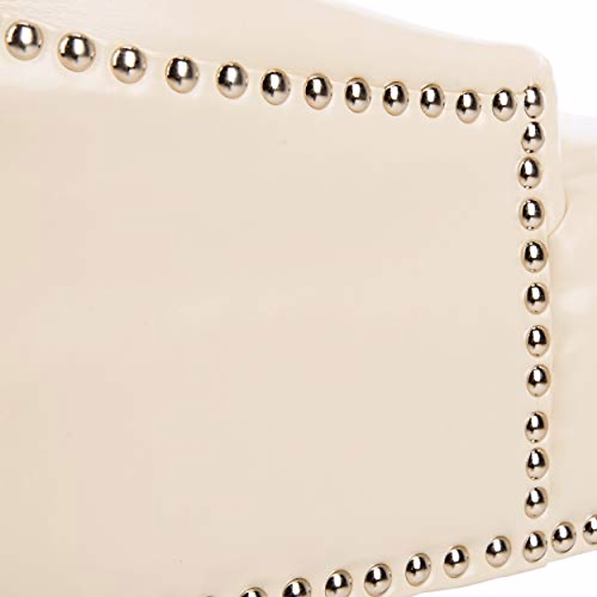 Safavieh Mercer Collection Christine Cream Leather Nailhead Dining Chair, Set of 2