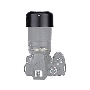 JJC HB-77 Reversible Dedicated Lens Hood Shade for Nikon AF-P DX Nikkor 70-300mm f/4.5-6.3G ED VR,Nikon AF-P DX Nikkor 70-300mm f/4.5-6.3G ED Lens on Nikon D3500 D3400 D5600 D7500 and More