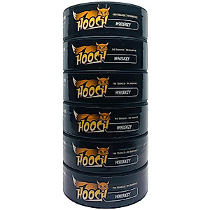 Hooch Herbal Snuff Whiskey Fine Cut 6 Cans with DC Crafts Nation Mud Bud Spittoon - Deer