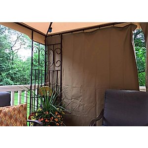 Add Privacy to Your 10 x 12 Gazebo with This Easy to Install Privacy Panel Side Wall Including Snap-on Rings