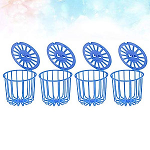 POPETPOP Bird Feeder Parrot Fruit Vegetable Holder Bird Treat Holder Cage Hanging Food Basket Container for Macaw African Grey Cockatoo