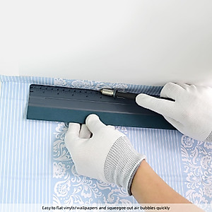 EHDIS Wallpaper Smoothing Tool Kit Wallpaper Smoothing Brush Large Wallpaper Squeegee for Applying Peel and Stick Wallpaper, Vinyl Backsplash Tile,Smoothing Wallcovering