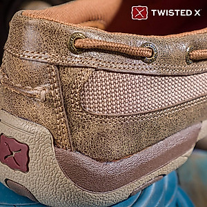 Twisted X Men's Slip-On Driving Moc, Moc Toe, Bomber, 9.5 W