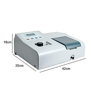 DONNGYZ Visible Spectrophotometer LDC Digital 721 Wavelength Range 350-1020nm Spectral Bandwidth 6nm Instruction Power Cord Glass Cuvette Wave Range Portable Digital Display Lab Analytical Equipment