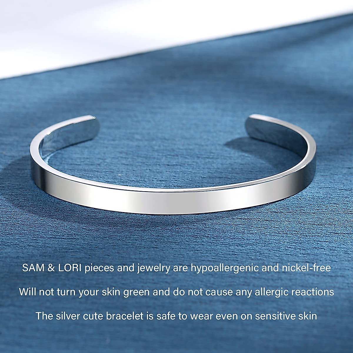 SAM & LORI Best Friend Gift Inspirational Bracelet for Women Teen Motivational Cuff 16 Years Old Secret Message Bangle Sister Daughter Birthday Dancer Female Beautiful You Can Do Hard Things