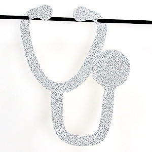 Future PA Banner - Congrats Physician Assistant Bunting Sign, Medical School/Nursing School Graduation Party Decorations Supplies, Black Glitter