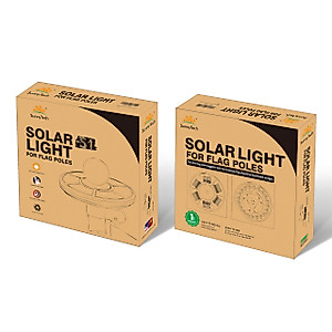 Sunnytech Solar Power Flag Pole Flagpole Light Auto Active Green Energy Factory Direct Supply