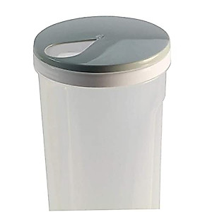 YaptheS Plastic Tall Food Storage Spaghetti Noodle Pasta Container with Locking Lid Clear Dry Food Keeper Canister Cereal Crisper Bo&Kitchenware