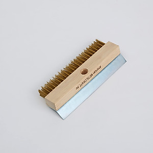 American METALCRAFT, Inc. American Metalcraft 1597 Wood Handle Oven Brush, Aluminum-Threaded Tip, 40-Inch Handle, Brown