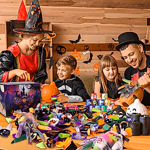 APROAT 170Pcs Halloween Party Favors for Kids Bulk Gloves Stuffed Set-12Pack Halloween Treats Non Candy,Goodie Bag Fillers Set, Halloween prizes for Kids Party Trick or Treat