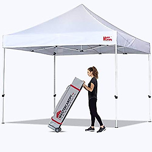 MASTERCANOPY Pop Up Canopy Tent Commercial Grade 10x10 Instant Shelter (White)