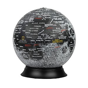 Replogle Globes National Geographic Illuminated Moon Globe, 12"