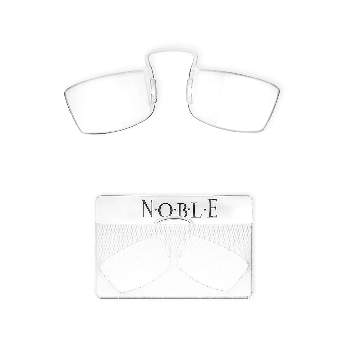 Noble Small Reading Glasses (3 Pack) - Rimless Readers with 3 Wallet Credit Card Holders and 1 Cell Phone Case - Pocket Magnifying Cheaters for Men and Women (+2.00)