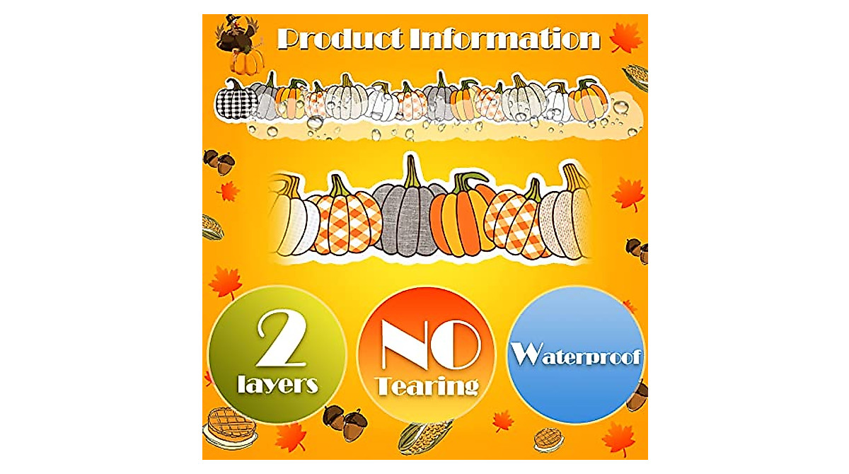 Pumpkin Bulletin Board Borders Set for Fall Classroom Decorations