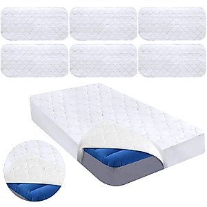 Fanfanwin 6 Pack Air Mattress Pad Sheets Cover Waterproof Mattress Protector Inflatable Airbed Fitted Sheets Soft Air Mattress Pad for Boys Girls Sleepover Party