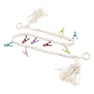 Generic Hanging Stuffed Animal Storage Chain Space Saving Wall Toy Storage Decor with Clips and Hooks for Children's Room (White), Genericetra9q8dzo-11