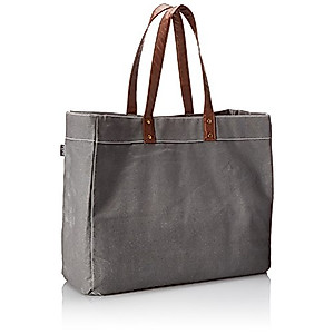 maika Recycled Canvas Carryall Tote Bag, Waxed Ash