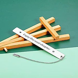 Bookmark with Chain 2023 for Book Lover, Retirement Gifts for Women, Graduation Gifts 2023 for Her Him, Inspirational Christmas Wedding Anniversary Birthday Gifts for Kid, Boss Coworker Leaving Gift