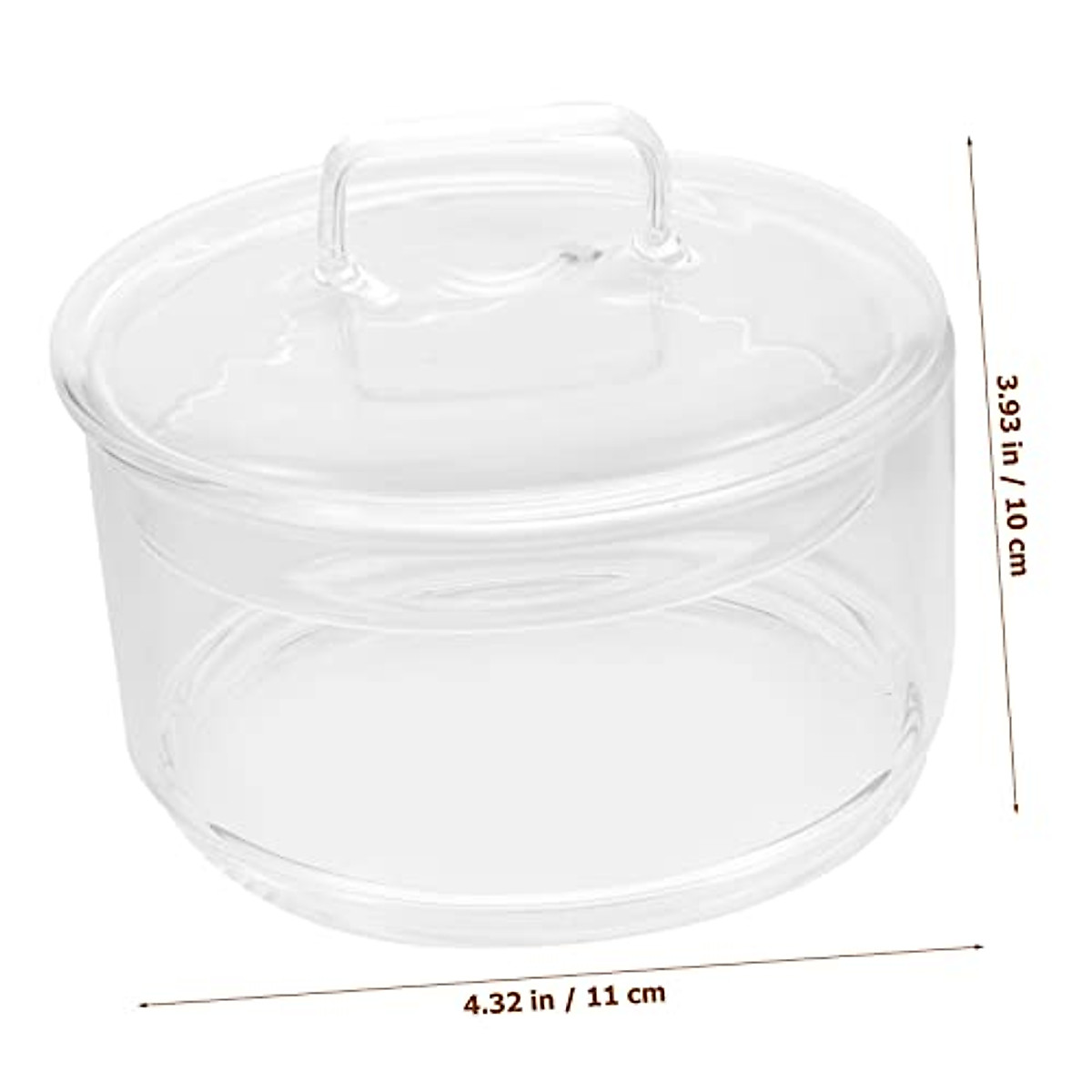 SECFOU Soup Bowl Fruit Bowl with Lid Trifle Bowl Glass with Lid Mixing Bowls Glass Vegetable Bowl Casserole Dish Glass Bowls with Lids Fruit Bowl for Restaurant Bowl for Home Clear Bowls