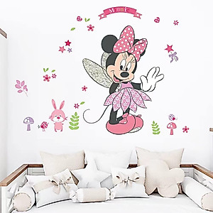 Minnie Mouse Wall Stickers Large XXL Size Giant Vinyl Decals Kids Girls Nursery Baby Room Decor