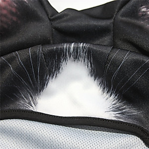 WTACTFUL 3D Animal Ears Balaclava Breathable Cover Hood Face Mask Sun Protection for Skiing Snowmobile Riding Hunting Music Festivals Raves Halloween Party Activities British Bicolor Cat MEB-18