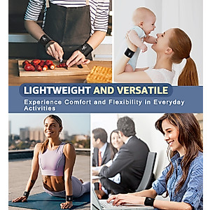 HiRui Wrist Compression Wraps, Wrist Brace Wrist Support for Sports, Mouse Hand, Mother's Hand, Carpal Tunnel Arthritis, Tendonitis - Premium Elastic & Breathable Mesh Fabric (Black, Medium)