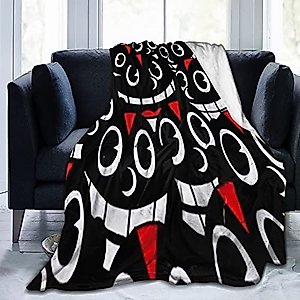 Hakla Lil Darkie Blanket Flannel Fleece Soft Warm Throw Blankets for Bed Sofa Chair Dorm 50 X40 Black