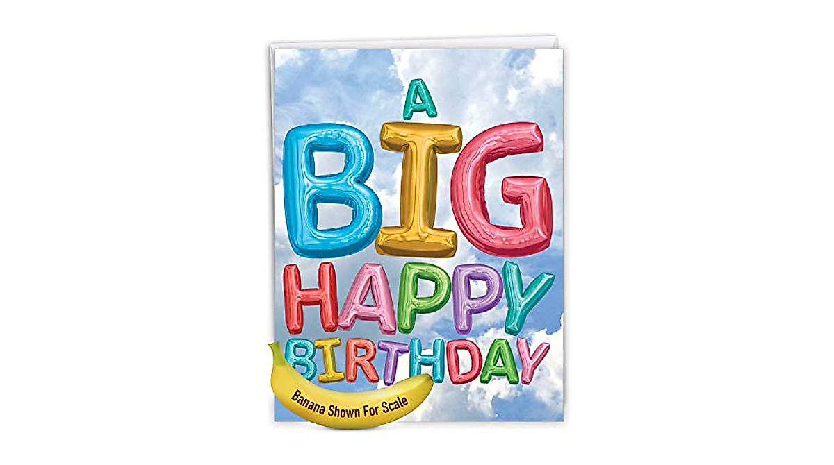 Jumbo Happy Birthday Card by NobleWorks – Celebrate Big!