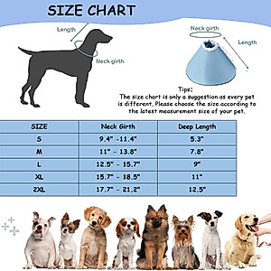 Dog Cone Collar for Large Dogs, Adjustable Soft Pet Cone for Dogs to Stop Licking Wound After Surgery, Dog Cone Alternative Pet E-Collar, Cone for Dogs After Surgical Recovery Collar