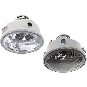 Evan Fischer Front, Driver and Passenger Side Fog Light Compatible with 2006-2010 Ford F-150, Fits 2006-2008 Lincoln Mark LT - FO2593220, FO2592220