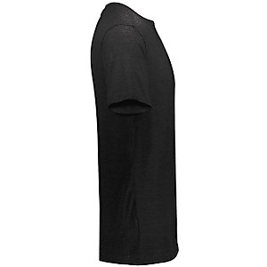 Augusta Sportswear mens Tri-blend T-shirt Short Sleeve, Black Heather, 4X-Large US