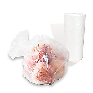 Perforated Produce Bags 12" x 20" Clear Case of 4 Rolls (3000 Bags)