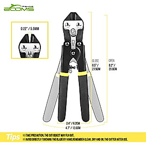 Booms Fishing WC3 8.5 inches Hook and Wire Cutter