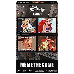 Spin Master Games Meme The Game, Disney Version Funny Cards Family Party Travel Activity, for Adults and Kids Ages 8 & Up