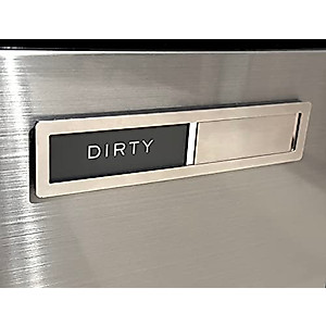 Kubik Letters Premium Dishwasher Magnet Clean Dirty Sign - Stainless Steel Grade 304 Dishwasher Magnet - Clean Dirty Magnet for Dishwasher - Dirty Clean Dishwasher Magnet, Dishwasher Clean Dirty Sign