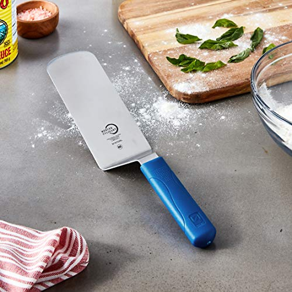 Mercer Culinary Millennia TurnerHandle, 8 Inch x 3 Inch, Blue
