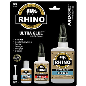 Rhino Glue Gel, Heavy Duty 40 Gram Clear